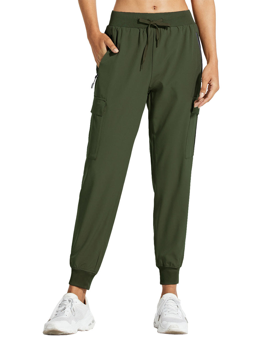 Women’s Lightweight Quick-Dry Cargo Joggers – Hiking, Athletic, Workout ...